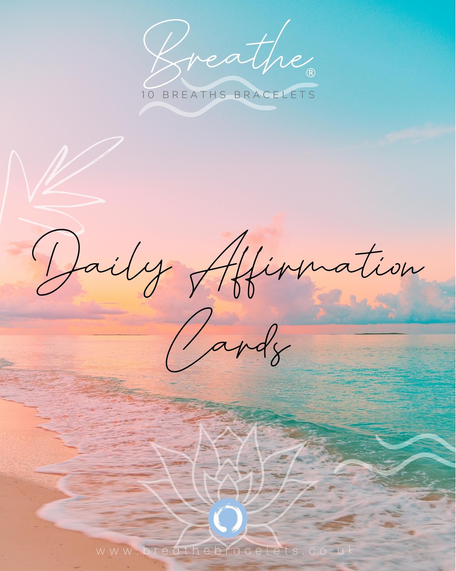 The BREATHE, 10 Breaths Affirmation Cards, Digital Download – BREATHE ...