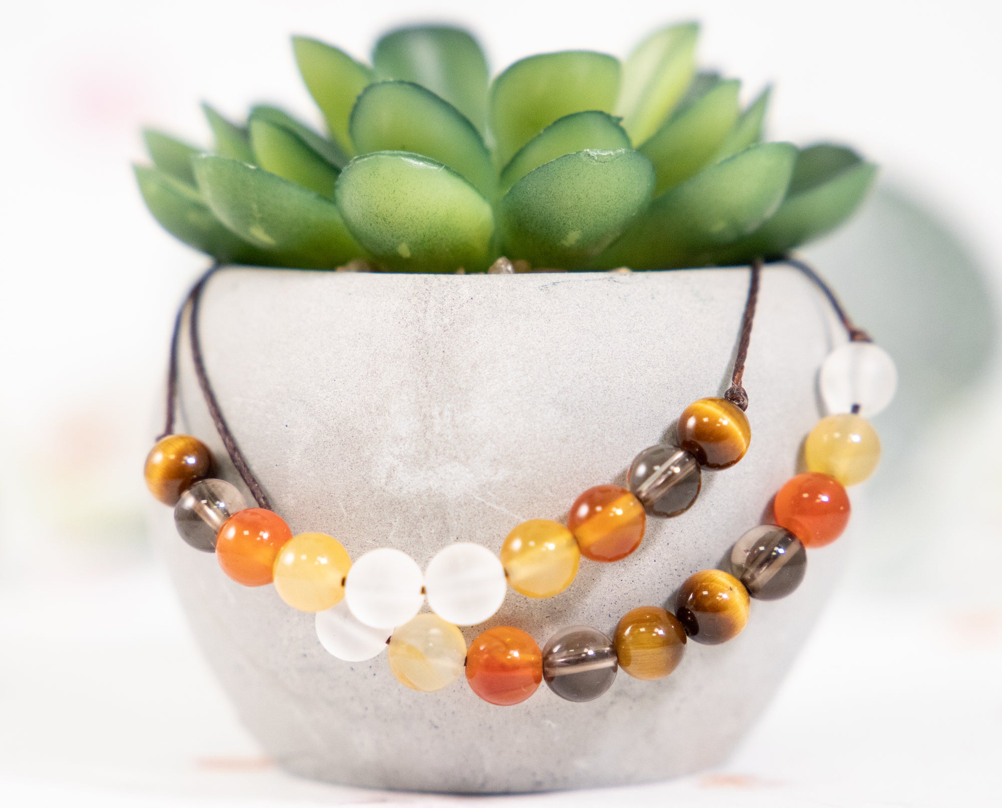 C@ncer Support Bracelet, Semi Precious Stone Support Bracelet for Canc ...